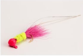 Slater Electric Chicken Jig 1/16 Pink/Chart/Pink #4 Hook 2pk – black-bomb